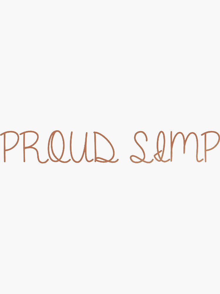 "Certified Simp" Sticker by Mlg1103 | Redbubble