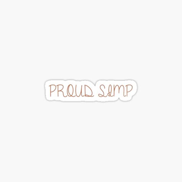 "Certified Simp" Sticker by Mlg1103 | Redbubble