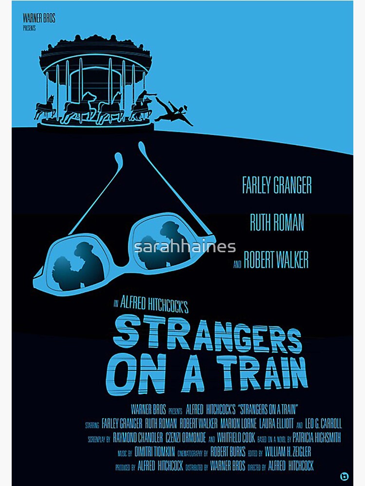 "Alfred Strangers On A Train " Sticker for Sale by sarahhaines | Redbubble