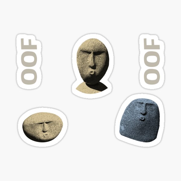 "Oof Stones Meme Everything is Cake" Sticker for Sale by FanaticTee ...