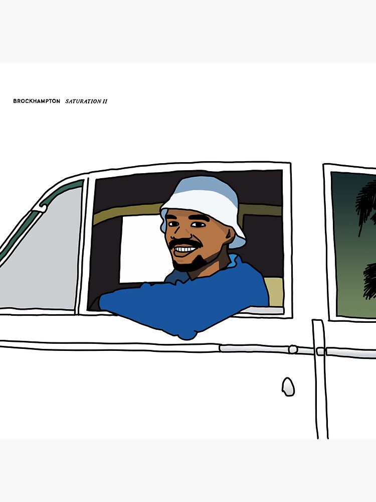 "brockhampton saturation 2 cover but digital" Sticker by chilly2370 ...