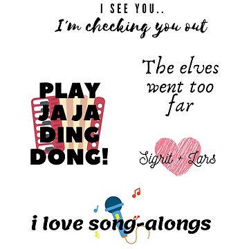 "Eurovision Sticker Pack - Version 2 - by Boo-da-chay" Sticker for Sale ...