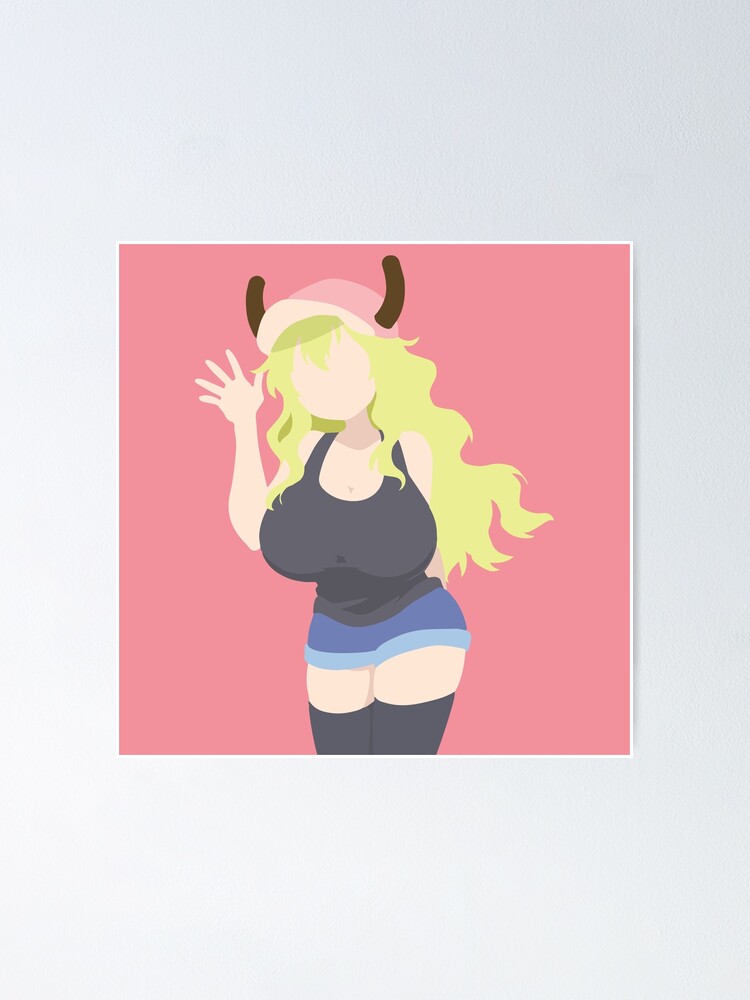 "Miss Kobayashi's Dragon Maid Lucoa Minimalist" Poster by egrjhn ...