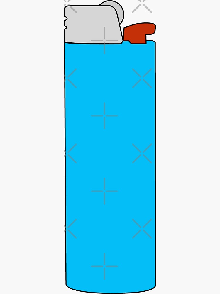 "Light Blue Lighter" Sticker for Sale by lets-see | Redbubble