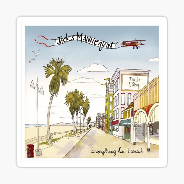 "Jack's Mannequin - Everything in Transit" Sticker for Sale by ...