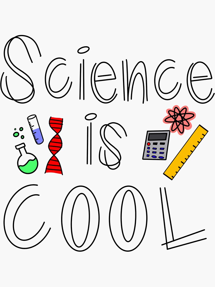 "Science is Cool" Sticker for Sale by ebrito5 | Redbubble