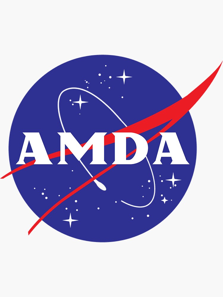"AMDA" Sticker for Sale by artbykjm | Redbubble