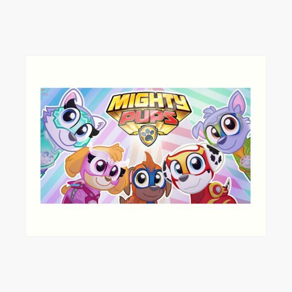 "PAW Patrol Mighty Pups Poster Design" Art Print by iLoveOstriches ...