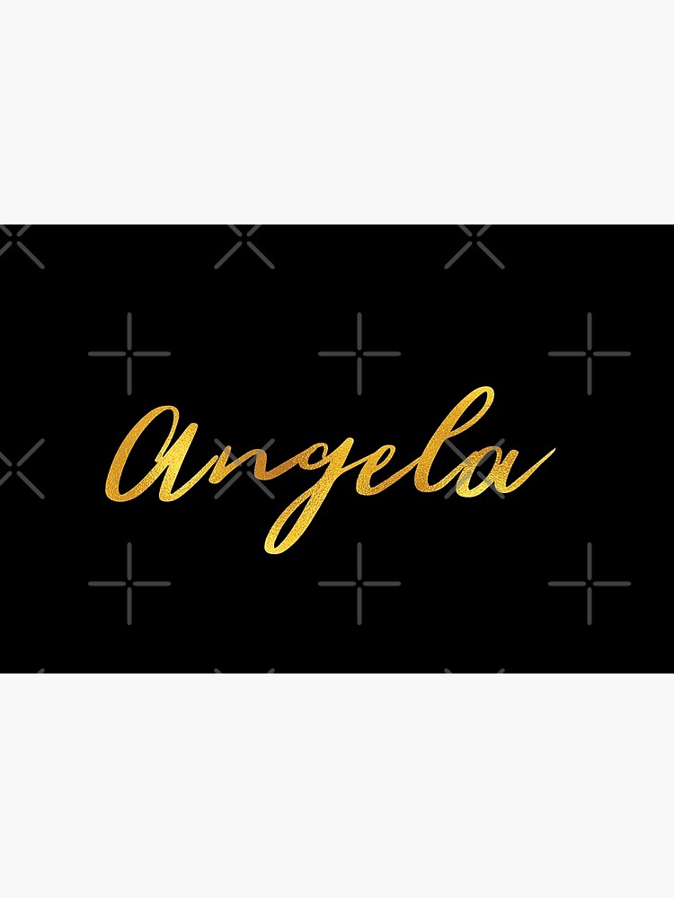 Póster «Letras del nombre de Angela en letras doradas falsas» de ...