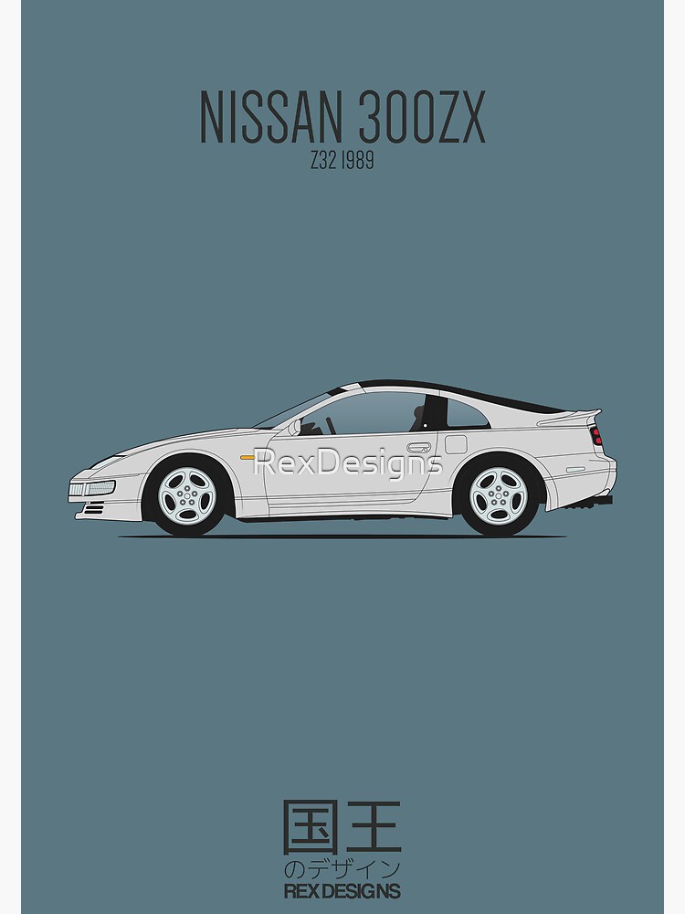 "Nissan 300ZX Z32 Fairlady" Poster for Sale by RexDesigns | Redbubble