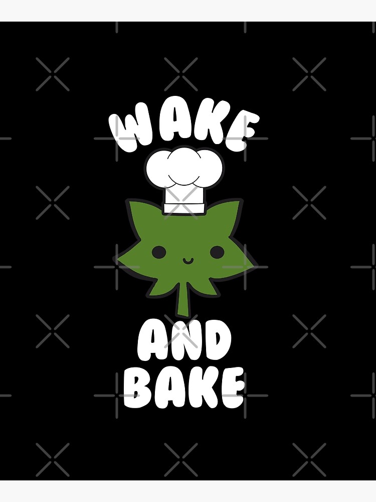 Wake And Bake Funny Weed Pun Apron For Sale By Daytone Redbubble