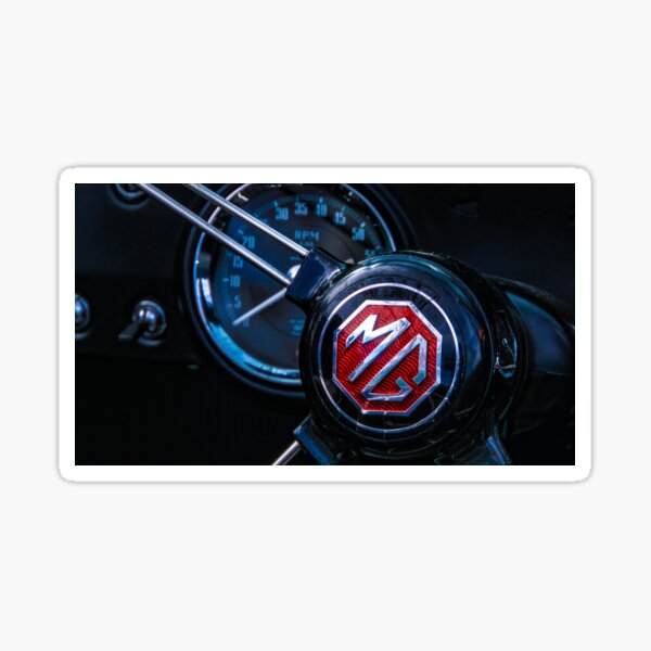 "MG Steering Wheel and Tachometer" Sticker for Sale by sjphotocomau | Redbubble