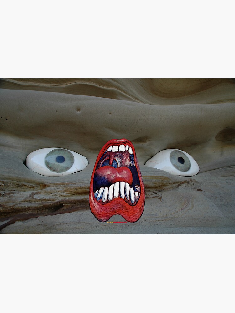 "Rock Face Design" Sticker by muz2142 | Redbubble