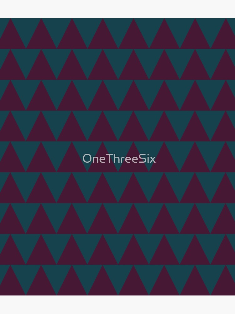 "Plum Purple and Teal Geometric, Zig Zag Design " Sticker for Sale by ...