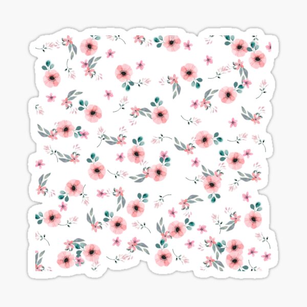"Pink Flower PatternDesign" Sticker for Sale by rashidamansoor | Redbubble
