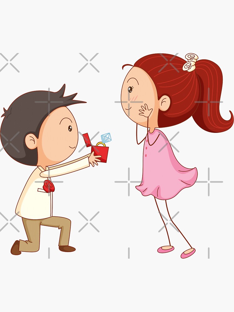 Sticker « Invitation de mariage Proposition de mariage Fête de ...