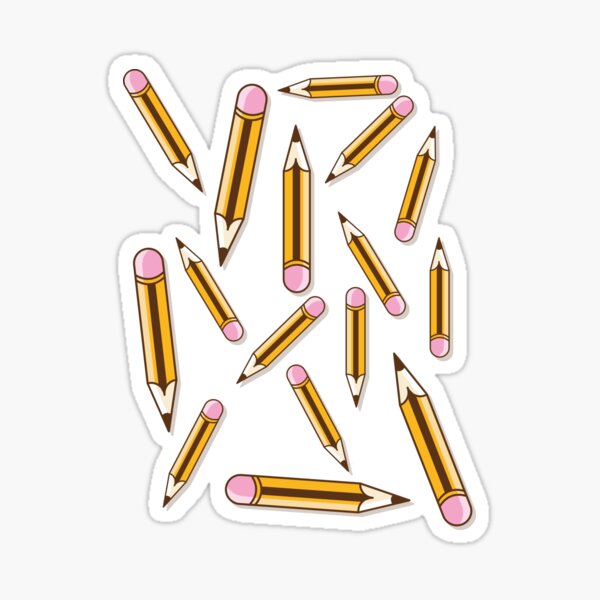 "Pencils" Sticker for Sale by vectorwebstore | Redbubble