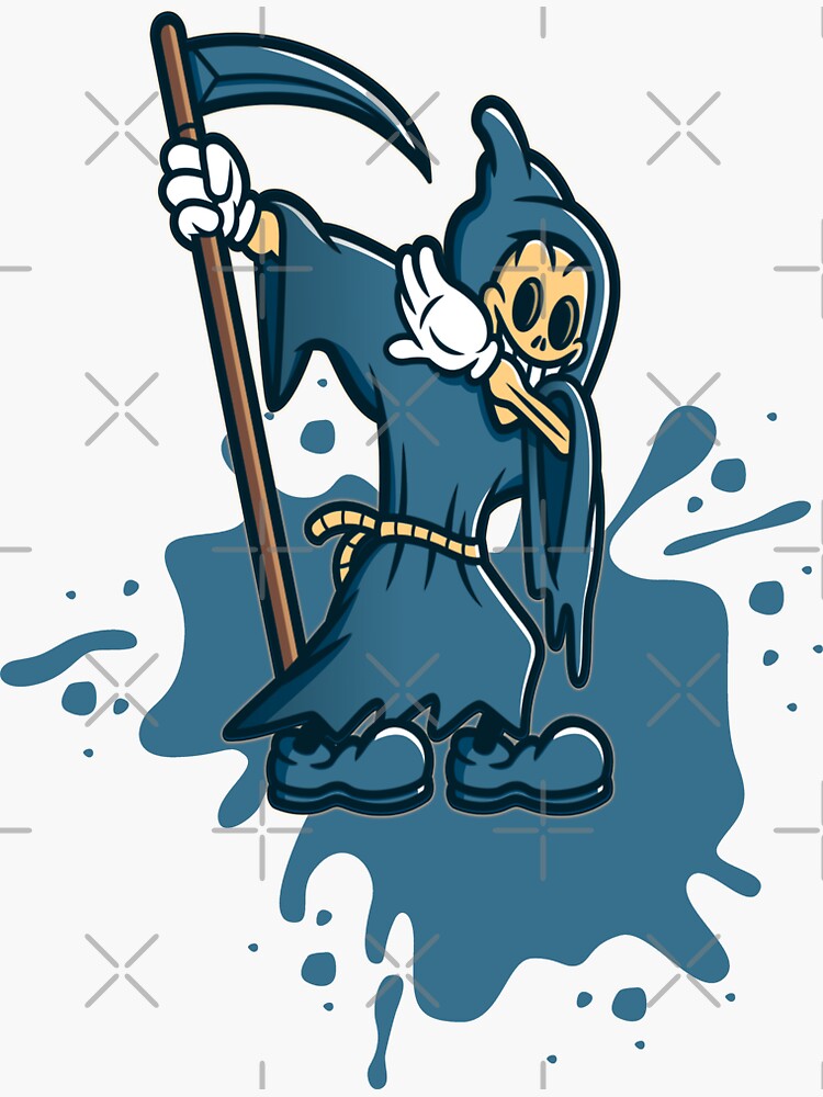 "Dab themed reaper" Sticker for Sale by starshiporion | Redbubble