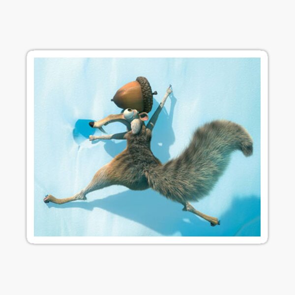"ice glace funny scrat hazelnut" Sticker for Sale by robinchevallier ...