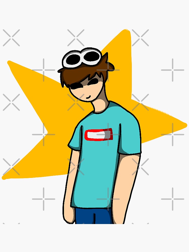 "GeorgeNotFound (w/ star)" Sticker by OneThyFox | Redbubble