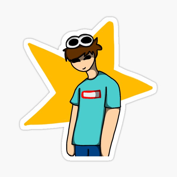 "GeorgeNotFound (w/ star)" Sticker by OneThyFox | Redbubble