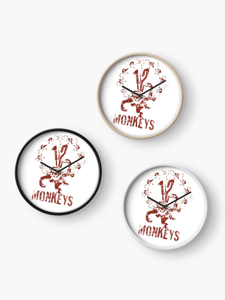 "12 Monkeys" Clock for Sale by molasar | Redbubble
