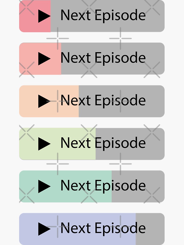 "Netflix next episode rainbow " Sticker by GwenDeer | Redbubble