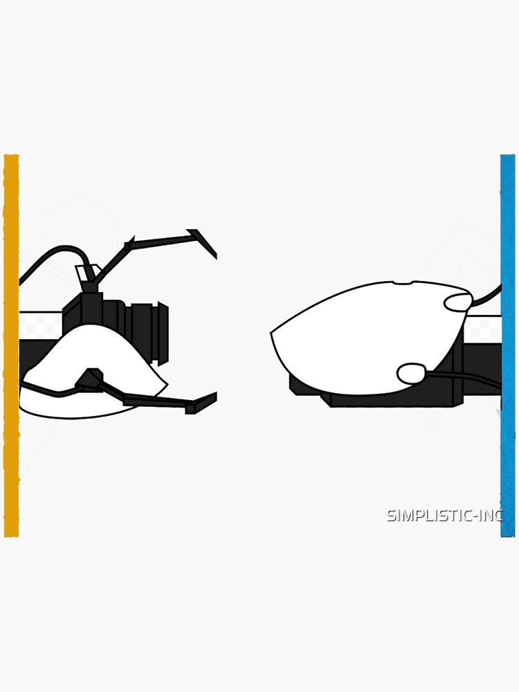 "Portal Gun" Sticker for Sale by SIMPLISTIC-INC | Redbubble