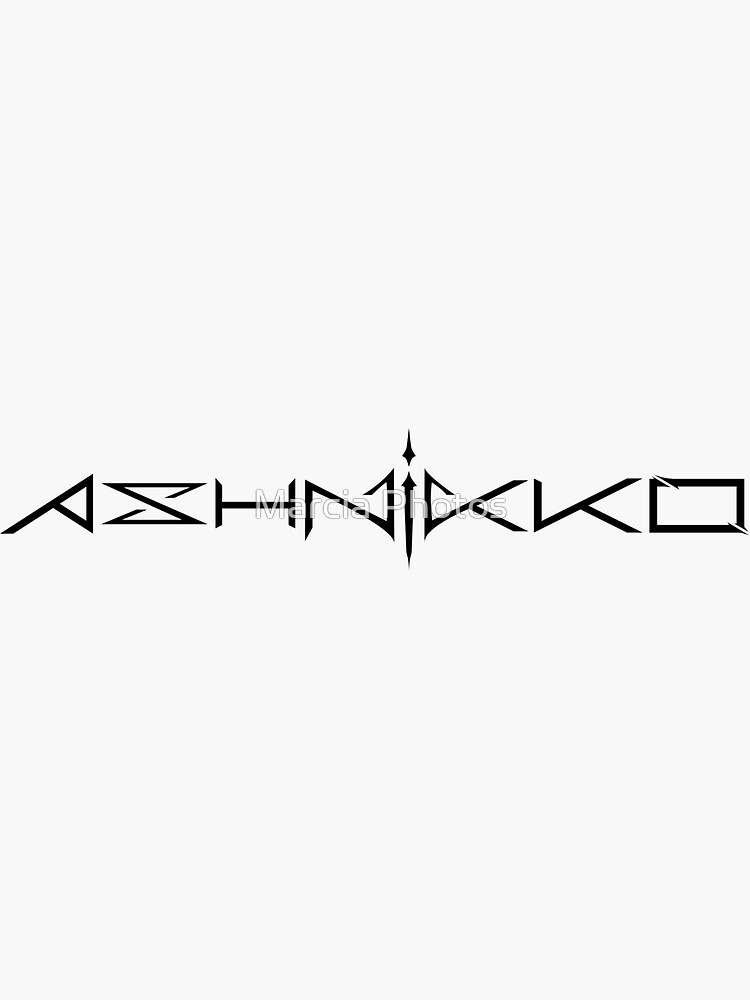 "Ashnikko logo" Sticker for Sale by PhotobyBack | Redbubble