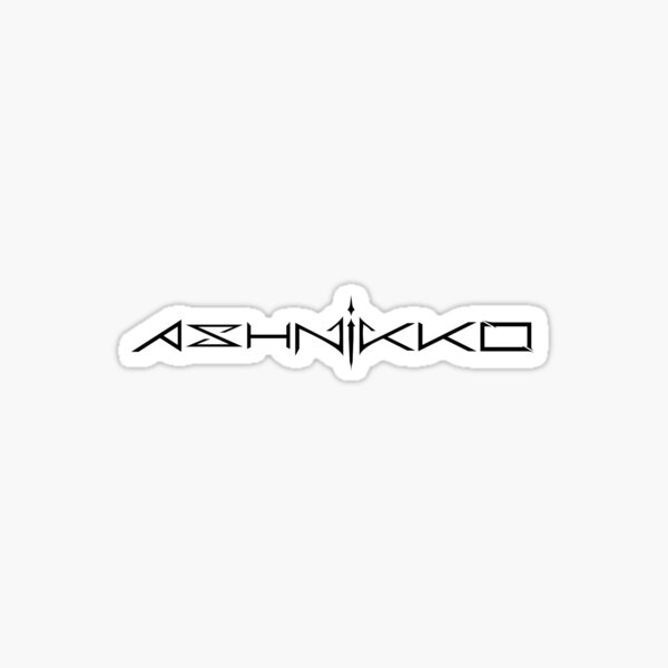 "Ashnikko logo" Sticker for Sale by PhotobyBack | Redbubble