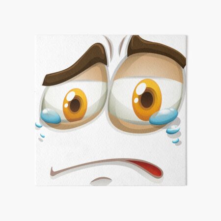 "sad face" Art Board Print by aminebajjio | Redbubble