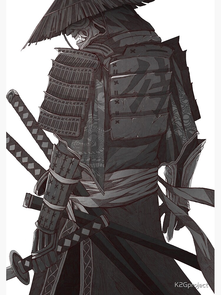 "Shadow Samurai" Framed Art Print for Sale by K2Gproject | Redbubble
