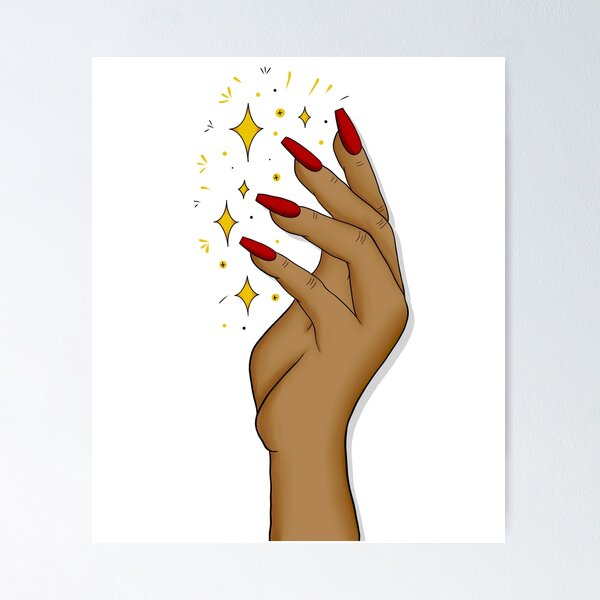 "Hand Holding Sparkles" Poster for Sale by isacaste | Redbubble