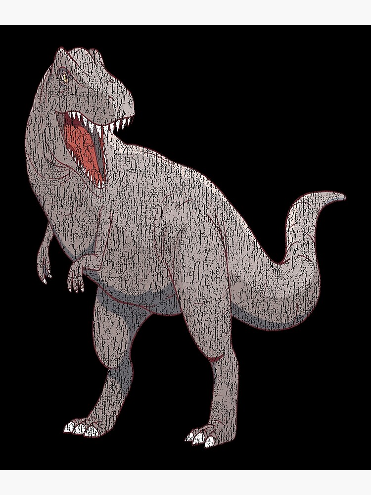 "Trex Dinosaur Distressed" Poster by CRazyBoxx | Redbubble