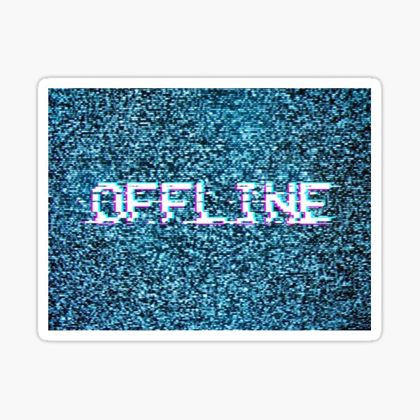 "Aesthetic Vaporwave Offline" Sticker by Basti09 | Redbubble
