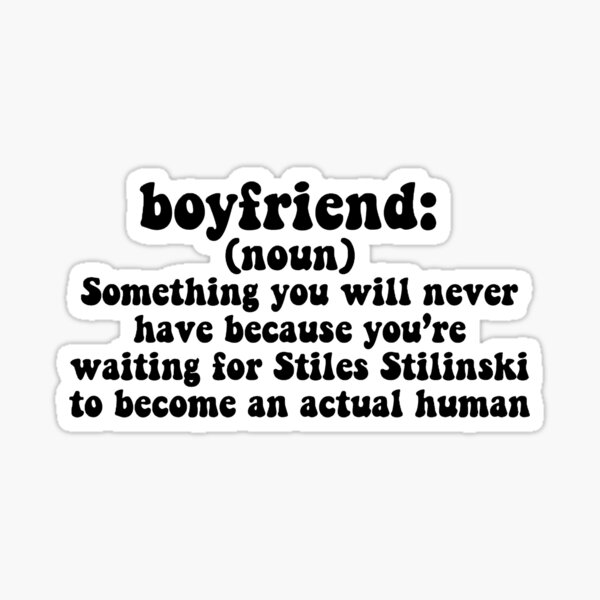 "Stiles Stilinski " Sticker for Sale by MirTings | Redbubble