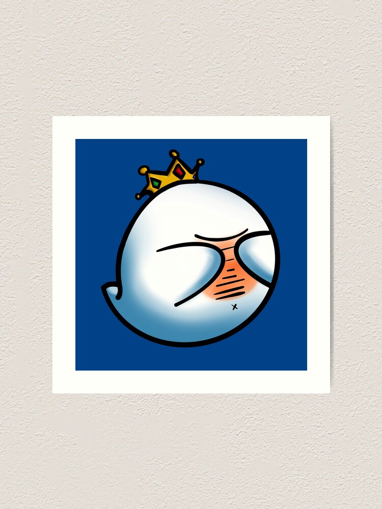 "Shy King Boo" Art Print for Sale by Tasadek | Redbubble