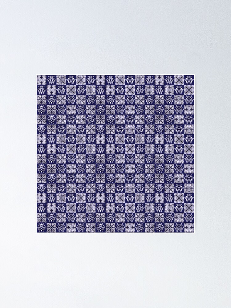 "Hmong Motifs symbols Mandala style9 white" Poster for Sale by NiB ...