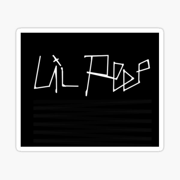 "Lil peep writing" Sticker for Sale by aleksilounge | Redbubble