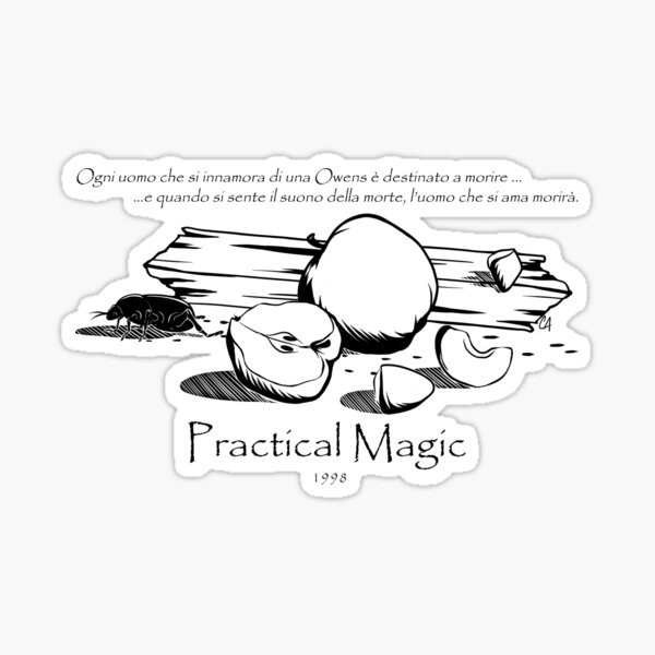 "Practical magic - Curse" Sticker for Sale by CaterinAlves | Redbubble