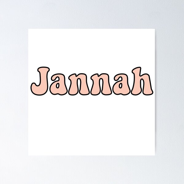 "Custom Jannah Design " Poster for Sale by Kyrostickers | Redbubble