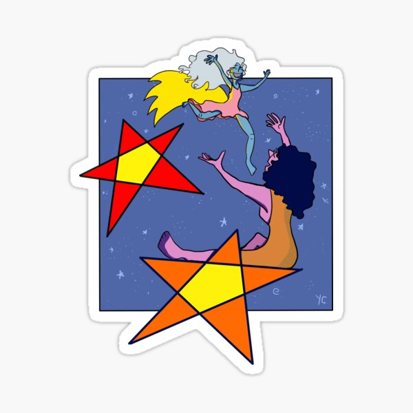 "The Shooting Star" Sticker for Sale by YaseminCag | Redbubble