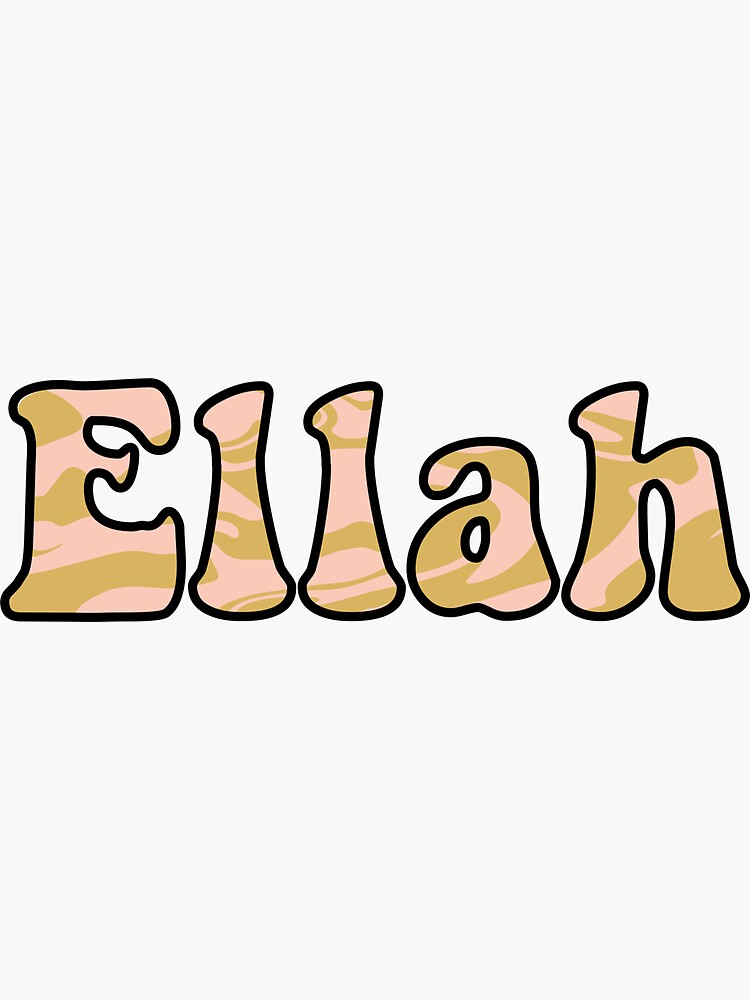 "Custom Ellah Design " Sticker for Sale by Kyrostickers | Redbubble