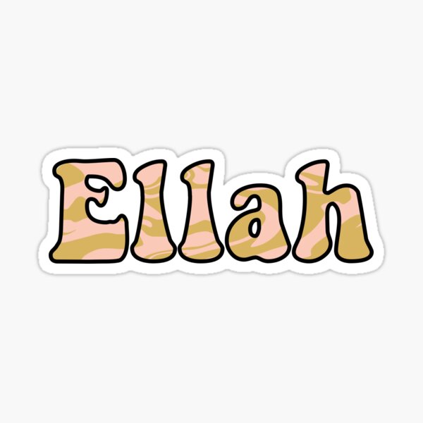 "Custom Ellah Design " Sticker for Sale by Kyrostickers | Redbubble