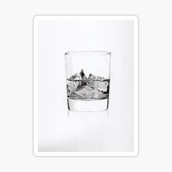 "Whiskey on the rocks" Sticker for Sale by PeterDoddArt | Redbubble