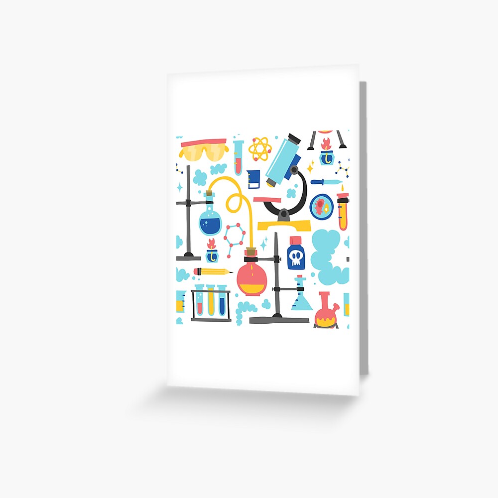 "Chemistry laboratory equipment " Greeting Card by dmitriylo | Redbubble
