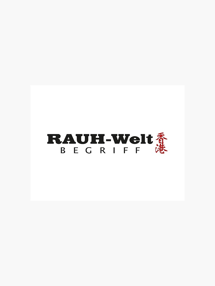 "RAUH-WELT BEGRIFF-Logo" Sticker von Edvino | Redbubble
