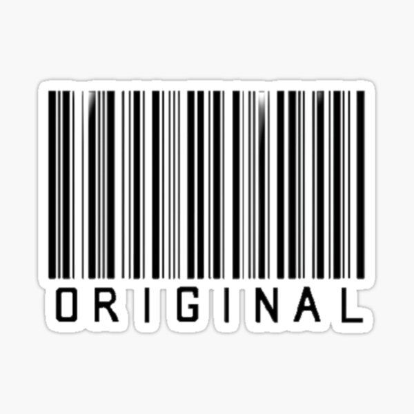 "original barcode " Sticker for Sale by Yassou-Shop | Redbubble