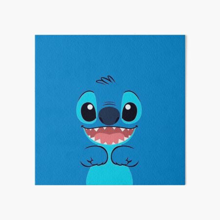 "Stitch Blue stich" Art Board Print for Sale by Samsar | Redbubble