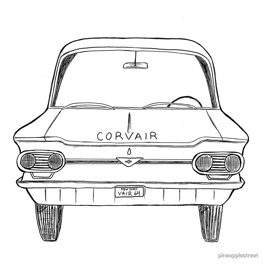 "1964 Corvair" by pineapplestreet | Redbubble